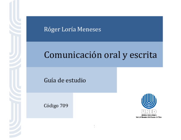 (PDF) Róger Loría Meneses Comunicación oral y escrita