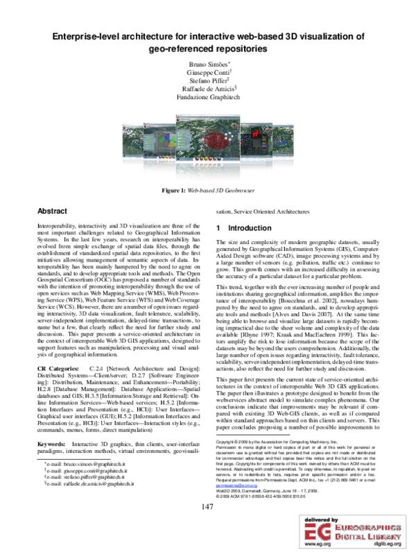 (PDF) Enterprise-level architecture for interactive web-based 3D visualization of geo-referenced ...