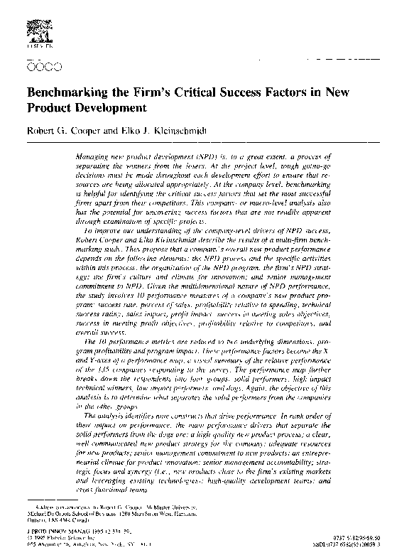 (PDF) Benchmarking NPD case study
