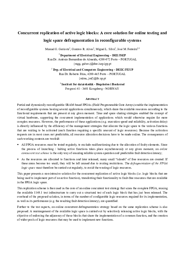 Pdf Concurrent Replication Of Active Logic Blocks A Core Solution