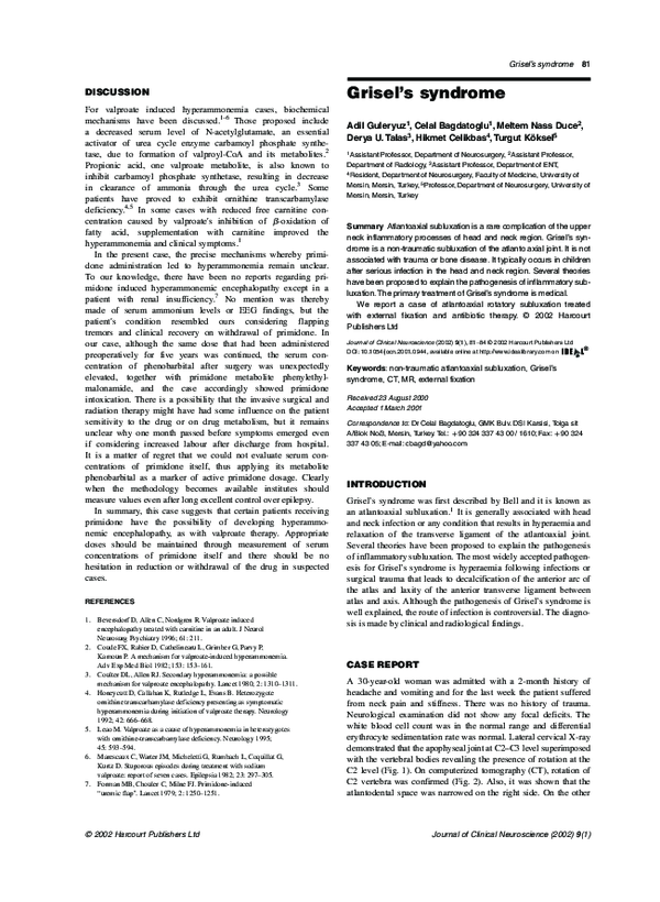 (PDF) Grisel's syndrome