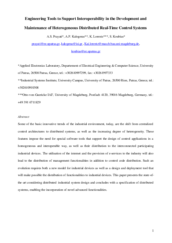 (PDF) Engineering tools to support interoperability in the development and maintenance of ...