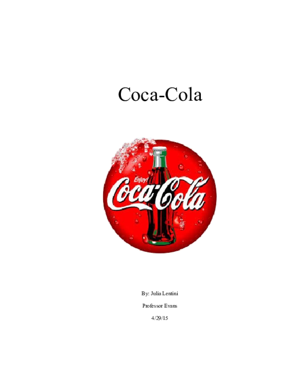 (DOC) Coca-Cola