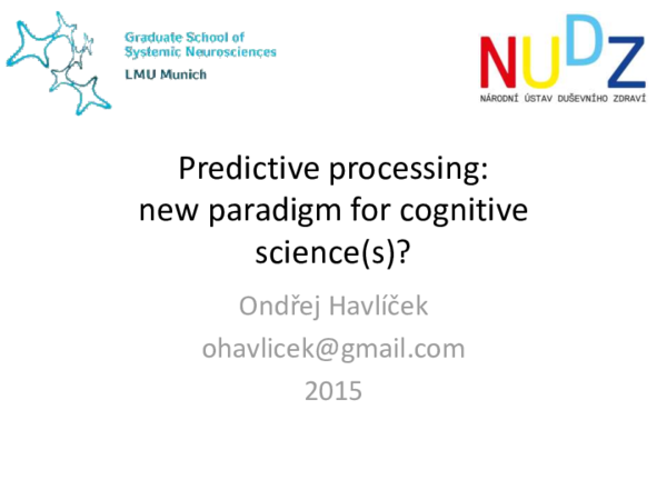 (PDF) Predictive Processing: A New Paradigm for Cognitive Science(s)?