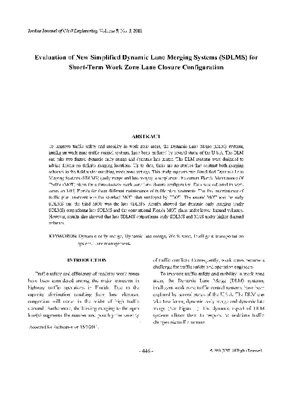 Pdf Operational Evaluation Of Dynamic Lane Merging In Work Zones With Variable Speed Limits