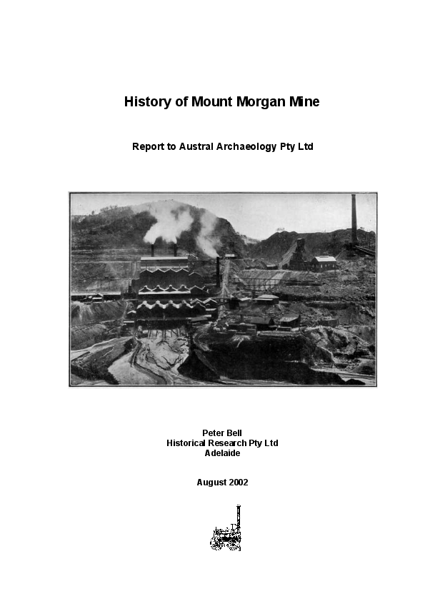 (PDF) History of Mount Morgan Mine