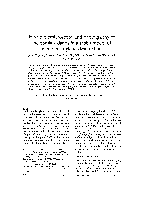 (PDF) Jester JV, Rife L, Nii D, Luttrull JK, Wilson L, Smith RE. In ...