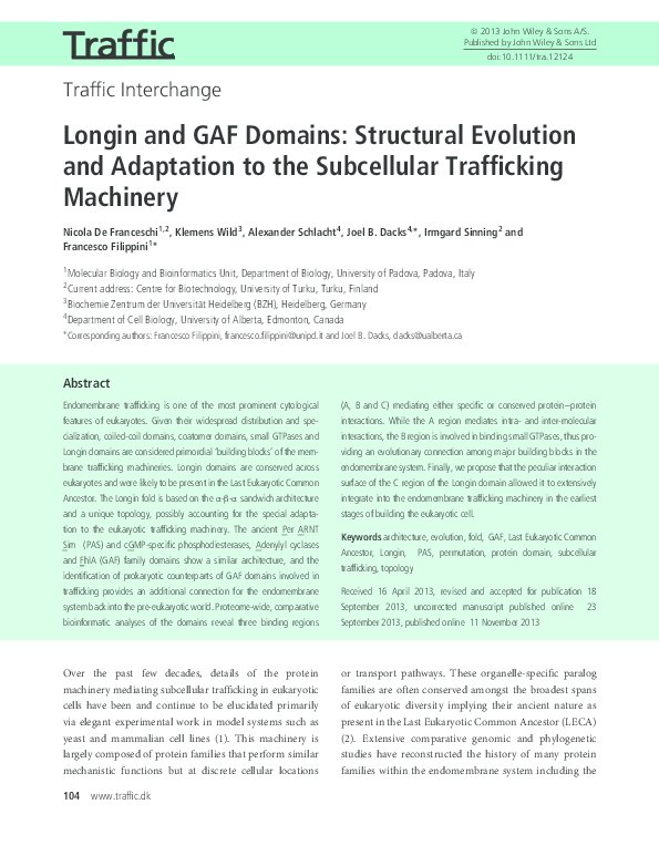 (PDF) Longin and GAF Domains: Structural Evolution and Adaptation to ...