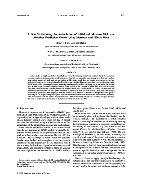 Pdf Smart Irrigation Forecast Using Satellite Landsat Data And Meteo Hydrological Modeling