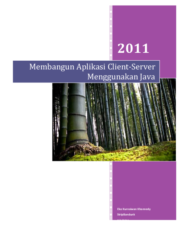 (PDF) Membangun Aplikasi Client-Server Menggunakan Java