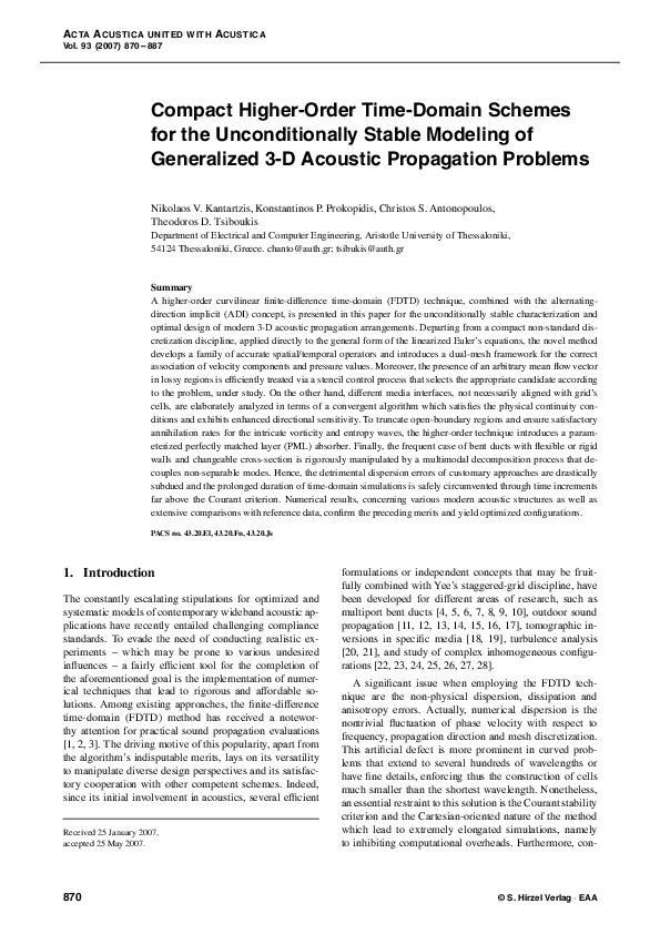 (PDF) Compact Higher-Order Time-Domain Schemes for the Unconditionally Stable Modeling of ...