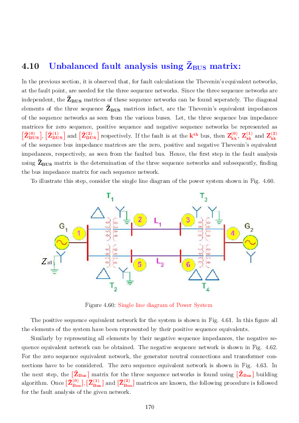 (PDF) 4.10 Unbalanced fault analysis using ¯ Z BUS matrix
