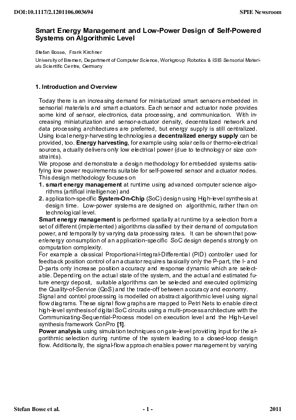 (PDF) Smart energy management and low-power embedded system design ...