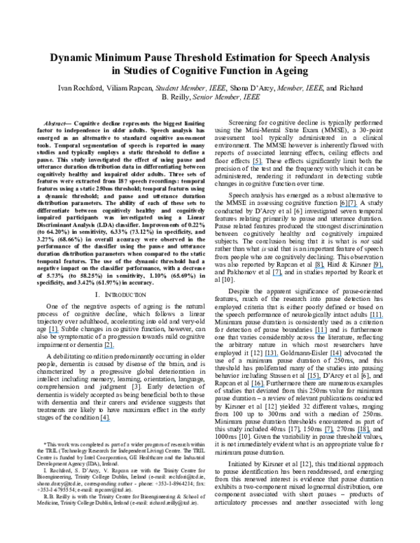 (PDF) Dynamic minimum pause threshold estimation for speech analysis in ...