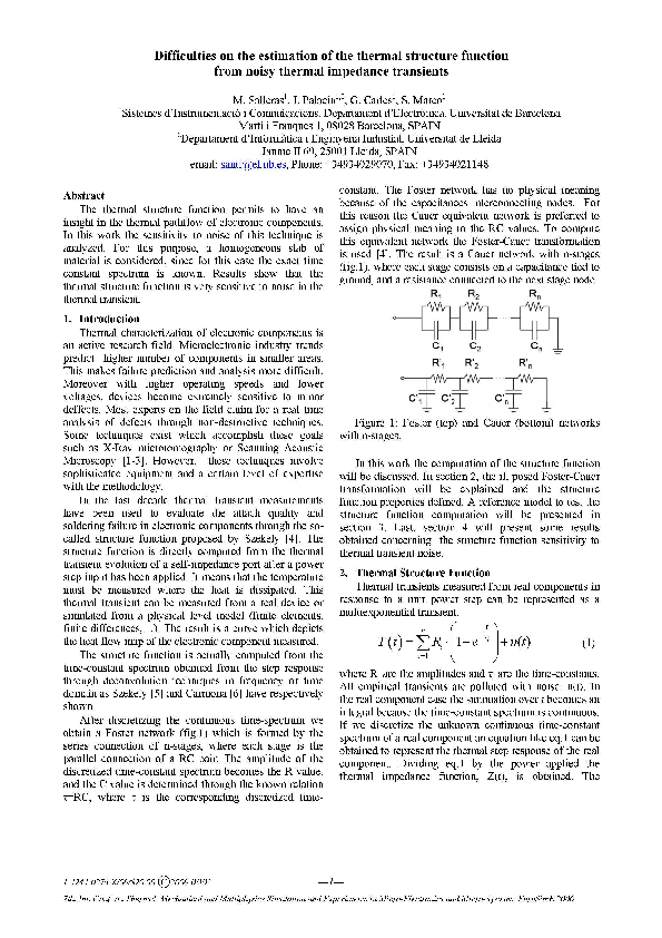 Pdf Difficulties On The Estimation Of The Thermal Structure Function