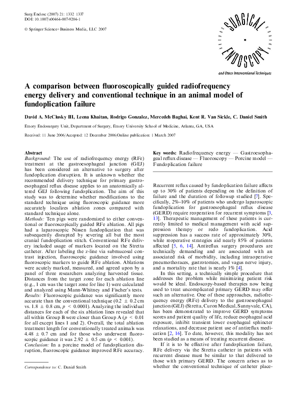 (PDF) A comparison between fluoroscopically guided radiofrequency ...