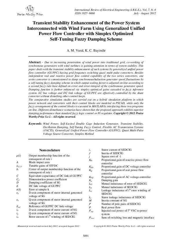 (PDF) Transient stability enhancement of power system using MPC based TCSC controller