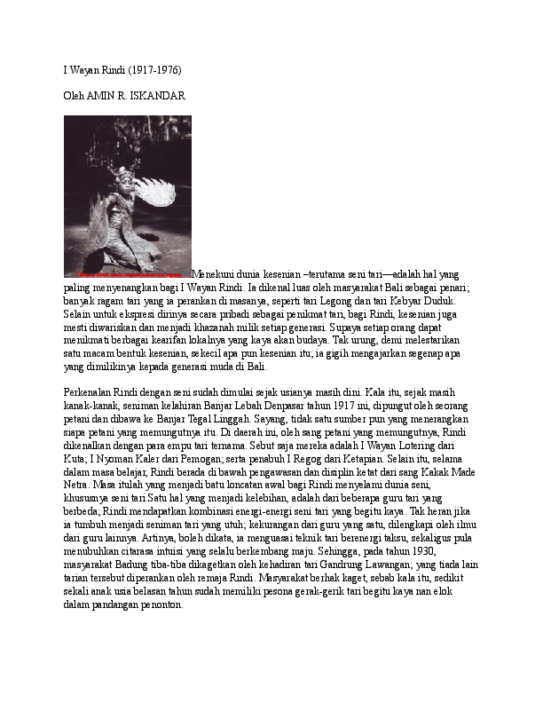 (DOC) Biografi pencipta tari pendet