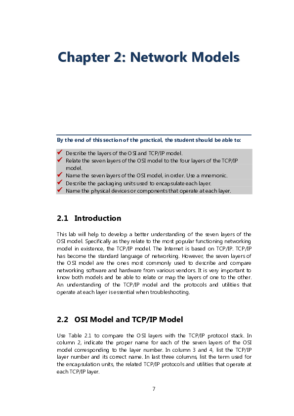 (PDF) Lab 2 Network Models