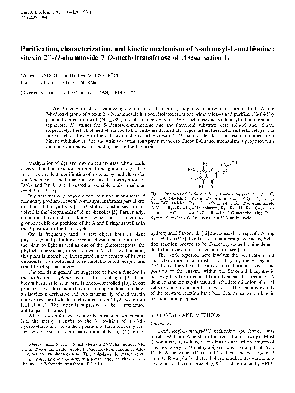(PDF) Purification, characterization, and kinetic mechanism of S ...