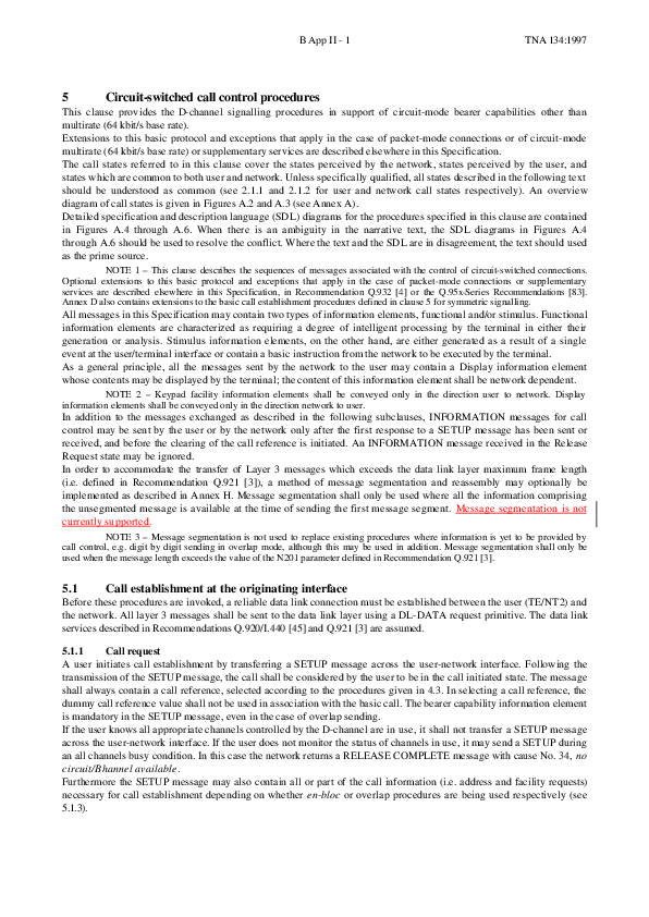 (PDF) 5 Circuit-switched call control procedures
