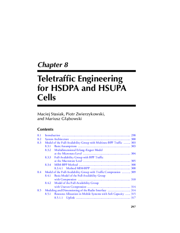 (PDF) Teletraffic engineering for HSDPA/HSUPA cell