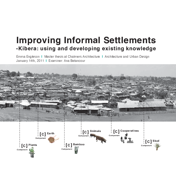 (PDF) Improving informal settlements - Kibera: using and developing existing knowledge