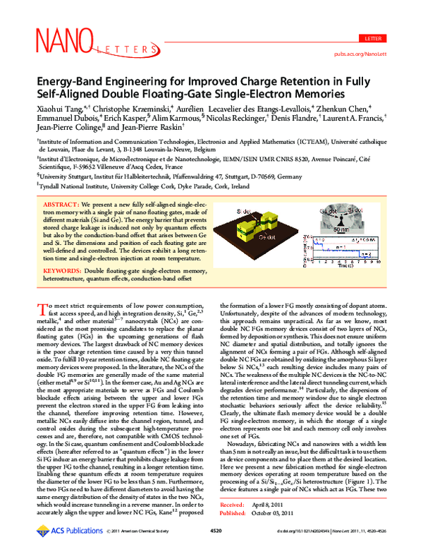 (PDF) Tang Energy-Band Engineering for Improved Charge Retention in ...