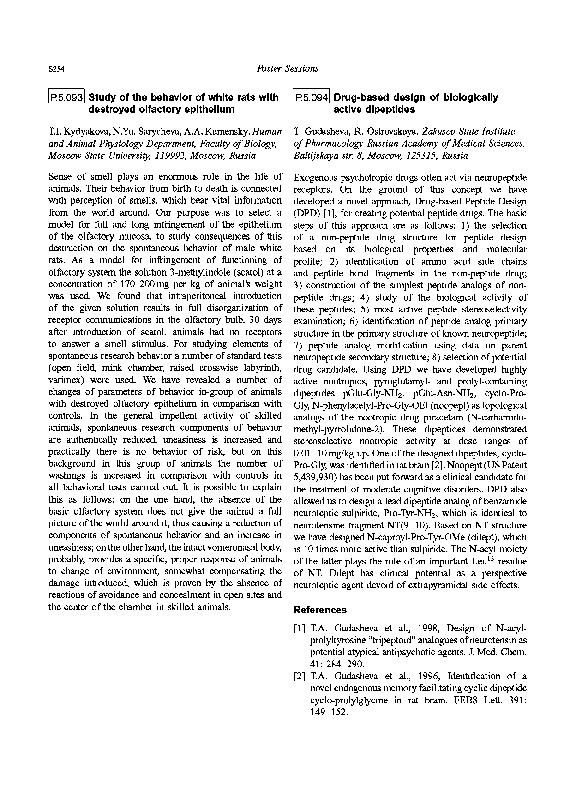 (PDF) P.5.094 Drug-based design of biologicallyactive dipeptides