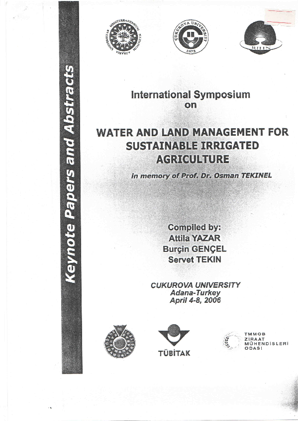 (PDF) Evapotranspiration Calculated By Field Trials, Single and Dual Kc Using The Methodologies ...