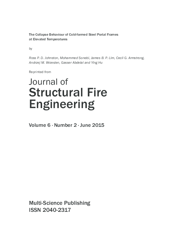 (PDF) The Collapse Behaviour of Cold-formed Steel Portal Frames at ...