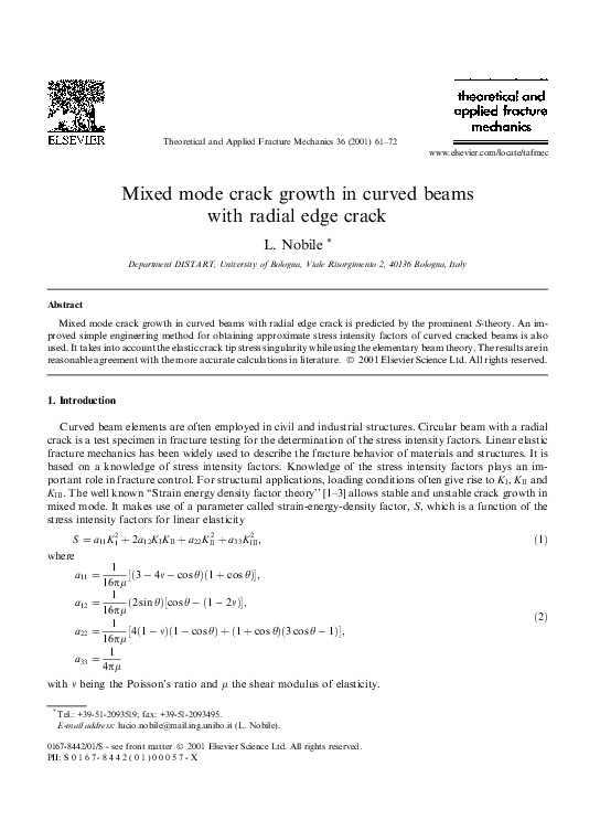 (PDF) Crack growth in a mixed-mode loading on marble beams under three point bending | Dimitris ...