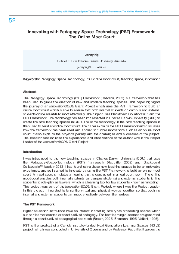 (PDF) Innovating with Pedagogy-Space- Technology (PST) Framework: The ...
