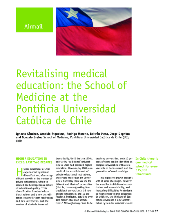 (PDF) Revitalising medical education: the School of Medicine at the ...