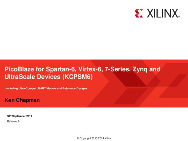 (PDF) PicoBlaze for Spartan-6, Virtex-6, 7-Series, Zynq and UltraScale Devices (KCPSM6 ...
