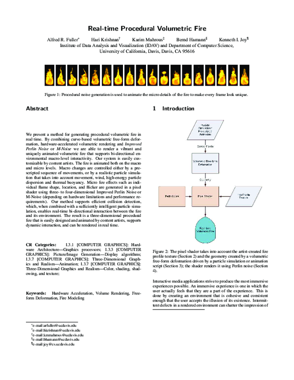 (PDF) Real-time procedural volumetric fire