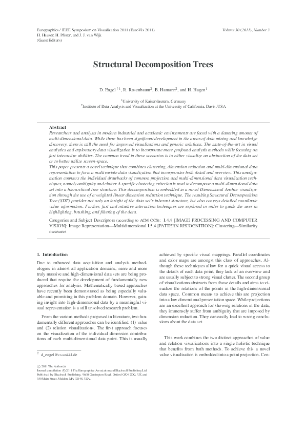 (PDF) Structural Decomposition Trees