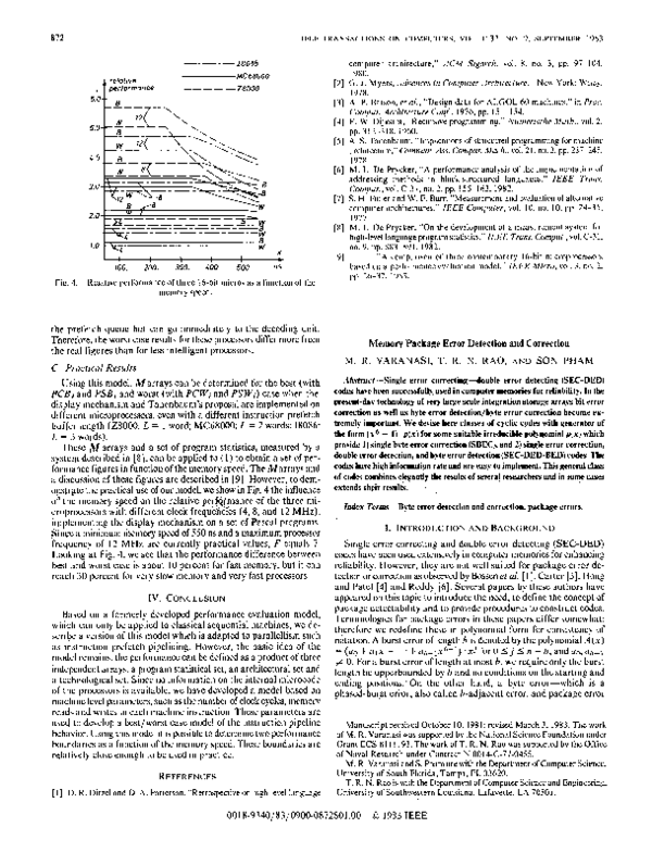 (PDF) Memory Package Error Detection and Correction