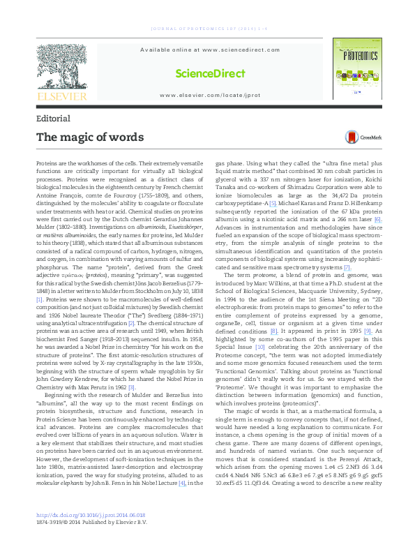 (PDF) The magic of words