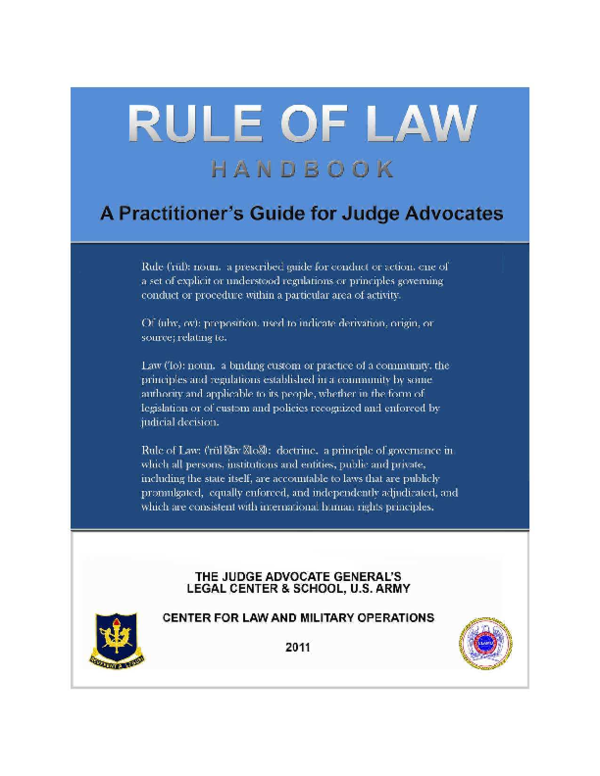 (PDF) Rule of law