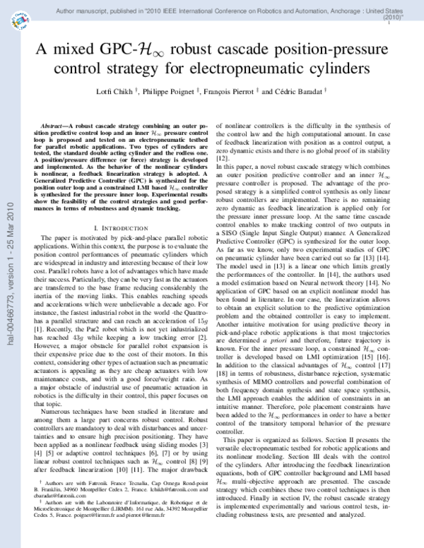 (PDF) A mixed GPC-H ∞ robust cascade position-pressure control strategy ...