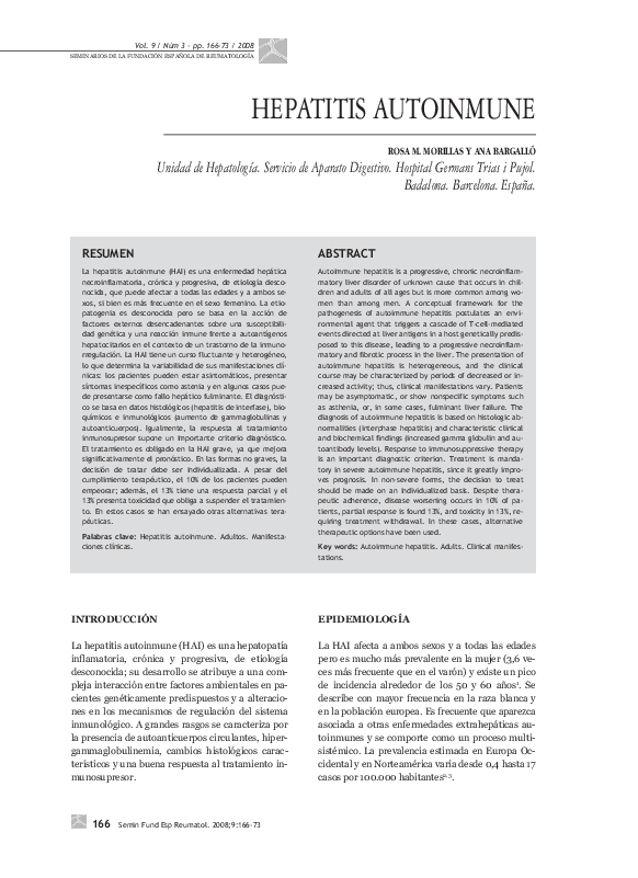 (PDF) Hepatitis autoinmune