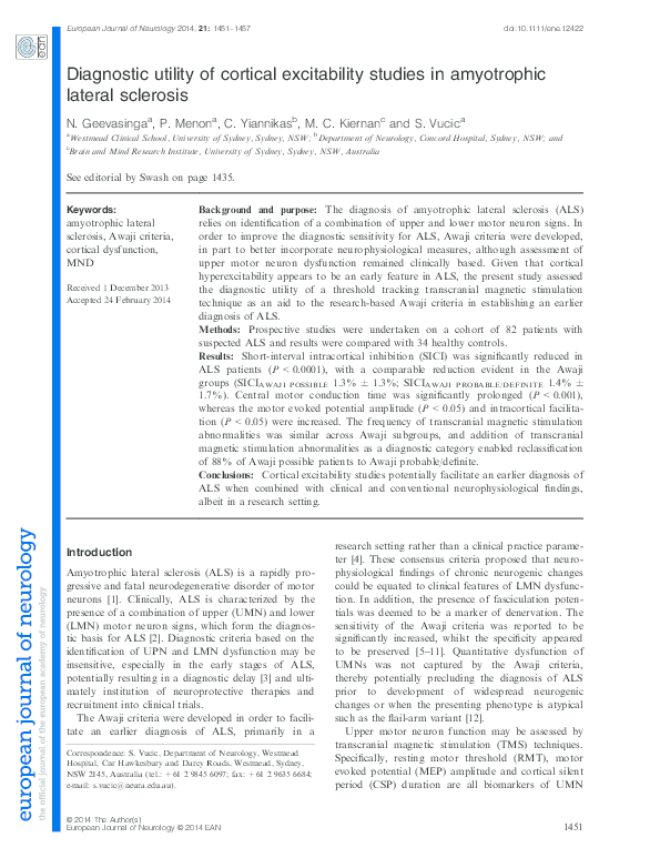 (PDF) 3. Diagnostic utility of threshold tracking TMS in ALS ...