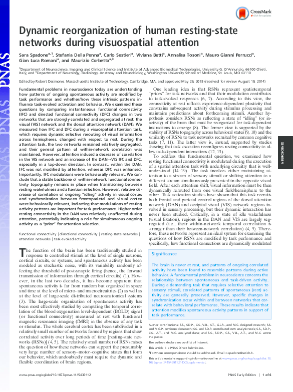 Pdf Dynamic Reorganization Of Human Resting State Networks During