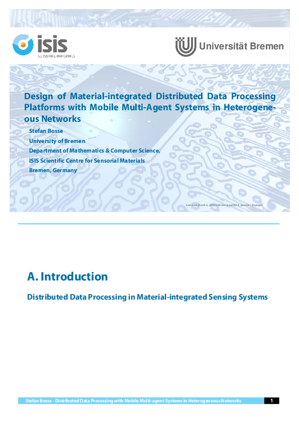 (PDF) Design of Material-integrated Distributed Data Processing Platforms with Mobile Multi ...