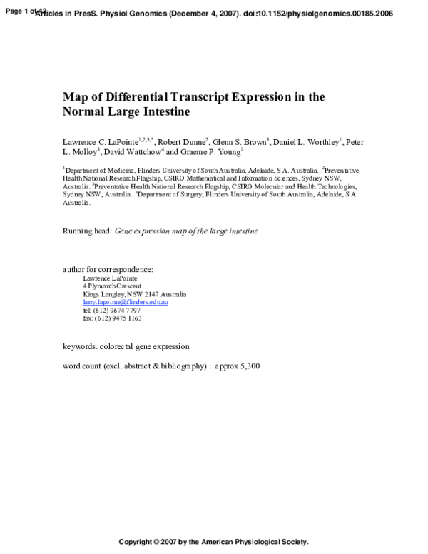 (PDF) Map of differential transcript expression in the normal human ...