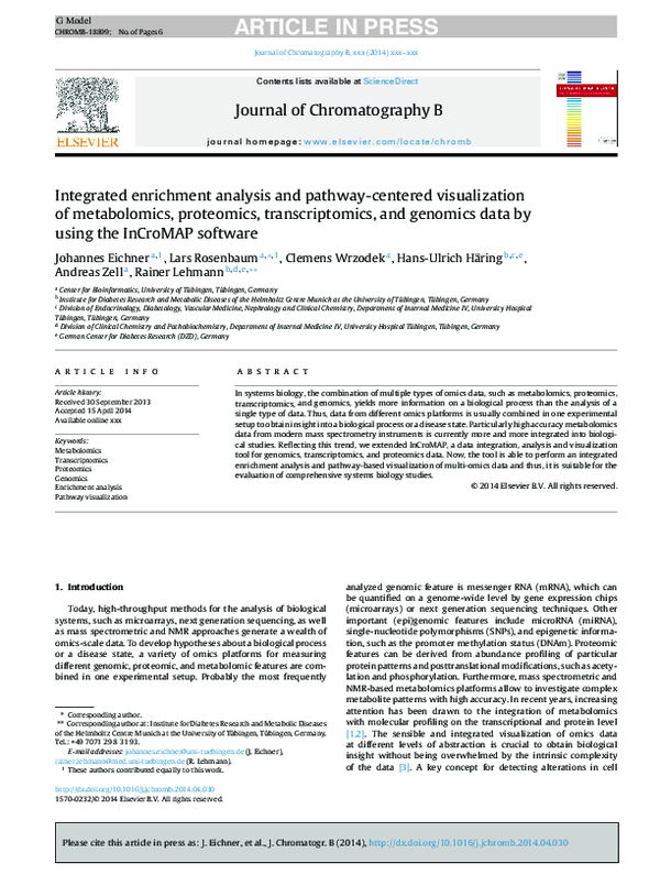 (PDF) Integrated enrichment analysis and pathway-centered visualization ...