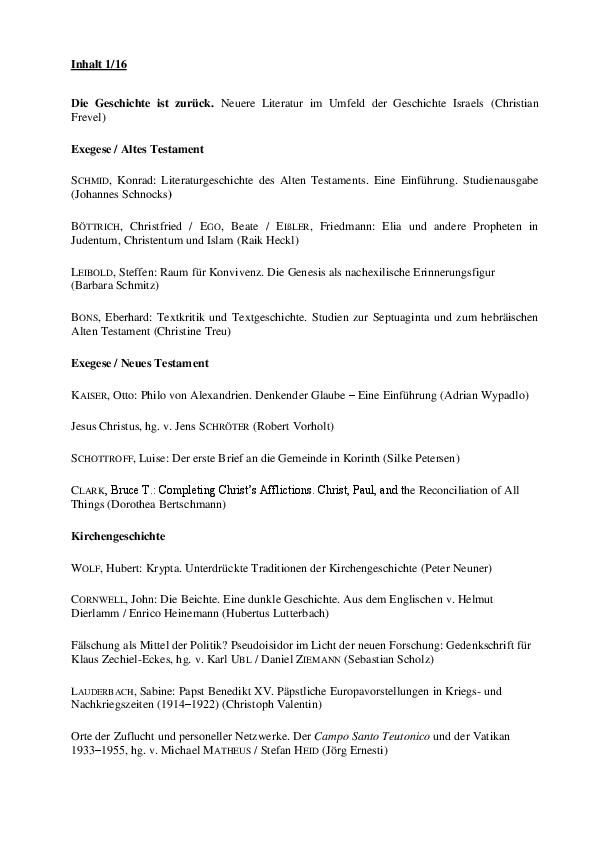 (PDF) Die Geschichte ist zurück Neuere Literatur im Umfeld der ...