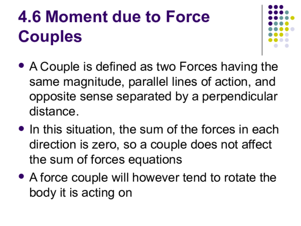 (PPT) -Moments Couples and Force Couple Systems Partb