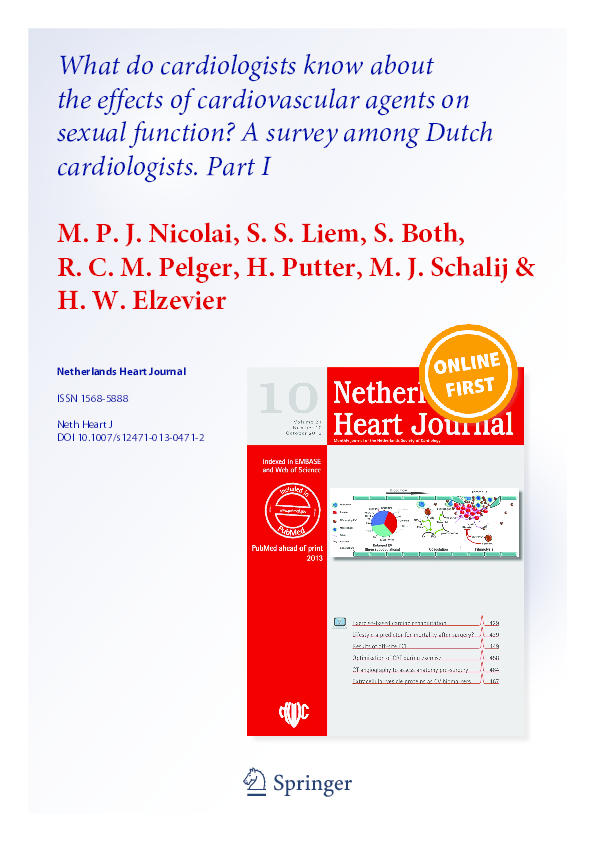 (PDF) What do cardiologists know about the effects of cardiovascular ...